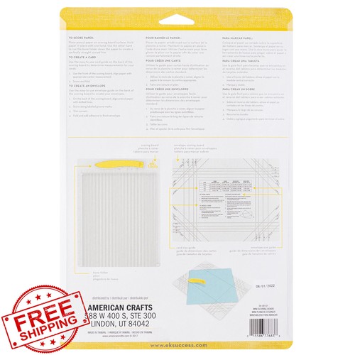 EK Tools Mini Scoring Board 7.5x9.75in with Bone Folder Card Craft | eBay