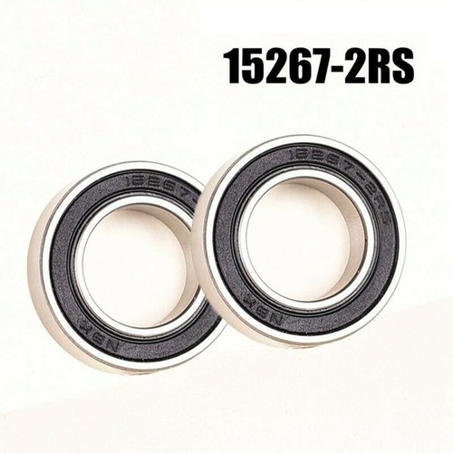 15267-2RS Bicycle Bearing Double Seal 2RS Brand New Black + Silver ...