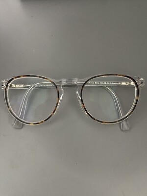 Warby Parker Haskell Clear Tortoise Round Eyeglasses | eBay