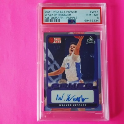 PSA 8 - WALKER KESSLER #'d 7/20 Auto 2021 Pro Set Power Autograph ...