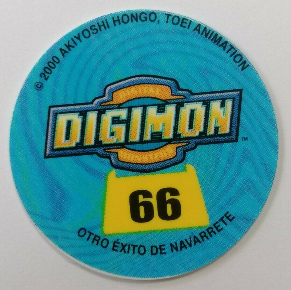TAZO DIGIMON #66 Metalgreymon 2000 PERU South America Pogs Taps Toei ...