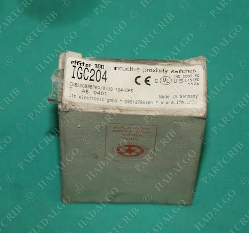 IFM, IGC204, Efector Inductive Proximtiy Switch IGB3008BBPKG/M/US-104 ...