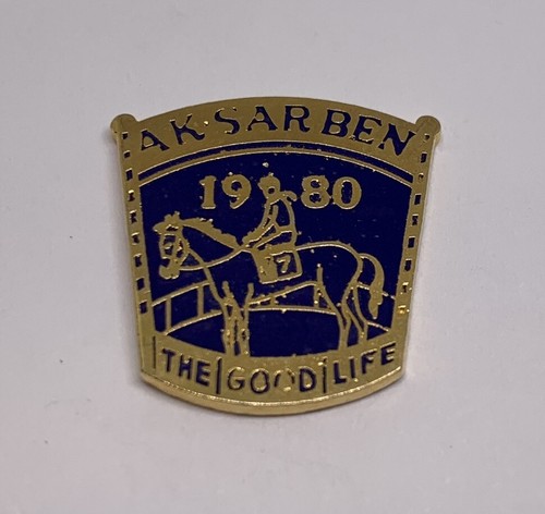 Aksarben Ak-sar-ben 1983 Nebraska Horse Racing Race-Track 1980 Lapel ...