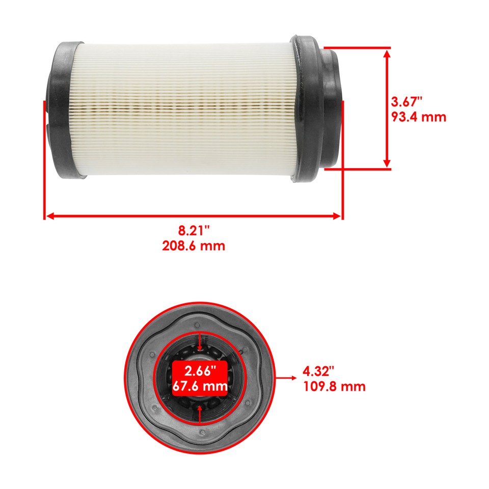 LVU34503 LVU34504 Air Filter For John Deere 1023E 1025R 1026R 2025R ...