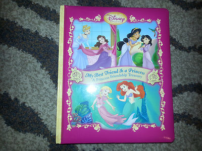 DISNEY Princesses MY BEST FRIEND IS A PRINCESS Book ARIEL CINDERELLA ...
