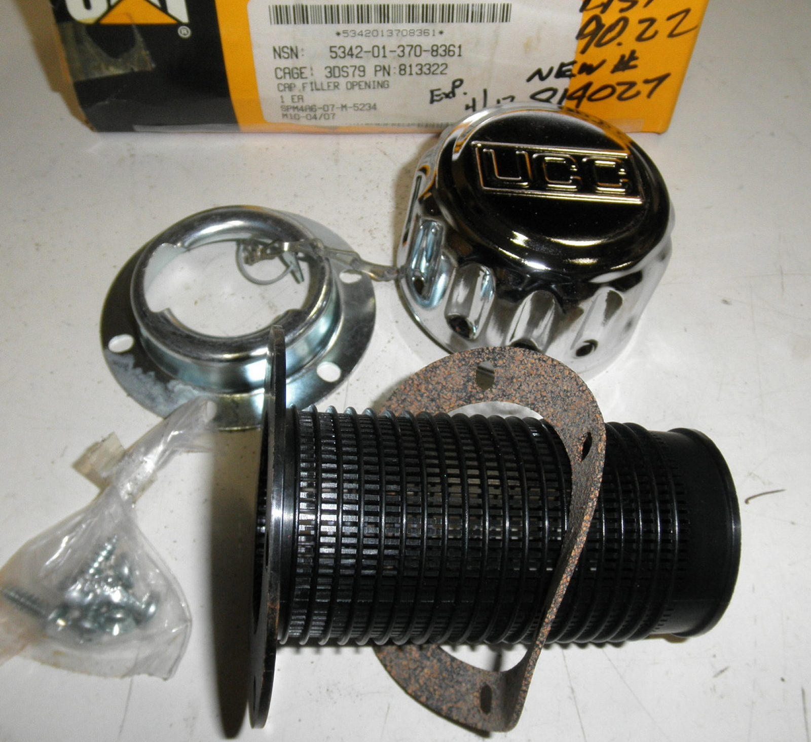 Caterpillar Filler Cap 814027 813322 5342-01-370-8361 CAT | eBay