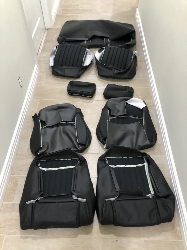 1997-2002 Pontiac Trans Am Ebony Black Front & Rear Seat covers. IN ...