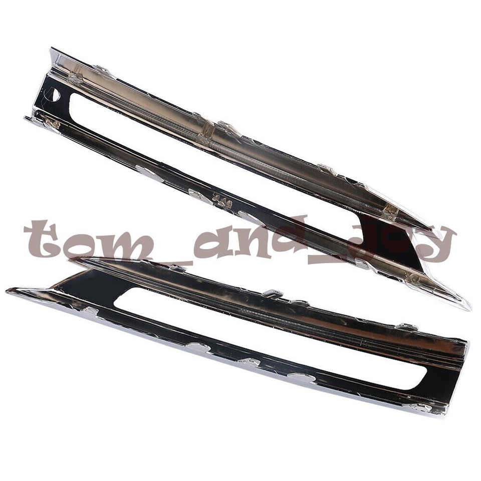 2Pcs Bumper Foglight Bezel Cover Trim Front L+R Fit Mercedes-Benz ML ...