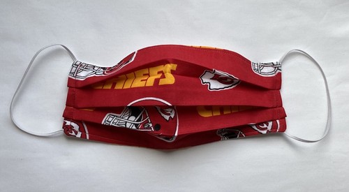 Kansas City Chiefs Face Mask Handmade Red Washable Cloth Cotton ...