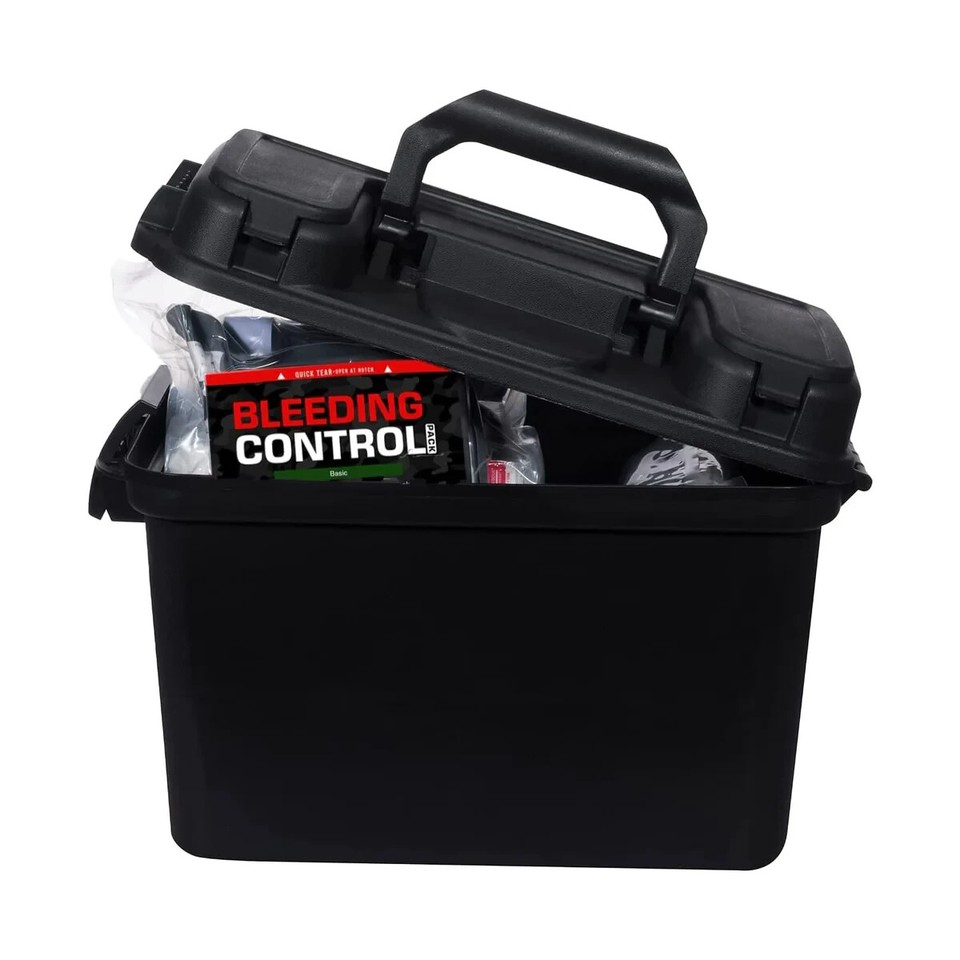 MediTac Bleeding Control First Aid Kit in Plastic Case First Responders EMT | eBay