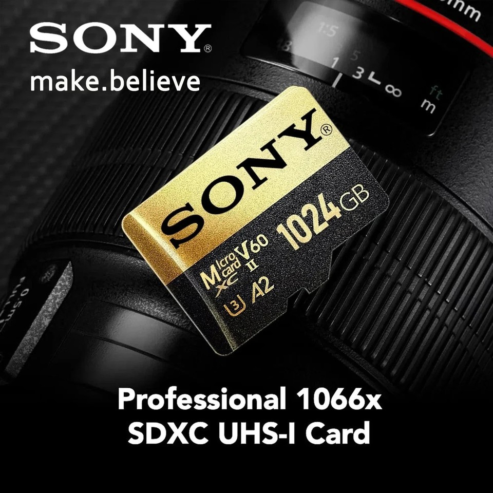 Sony Micro SD Memory Card 1TB 512GB 256GB 128GB High Speed TF A2 U3 V30 ...
