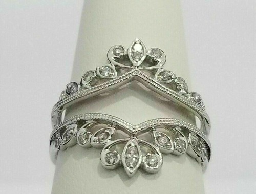 2Ct Round Cut Lab-Created Diamond Solitaire Enhancer Ring 14k White ...