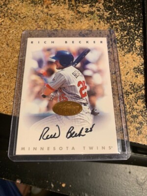 1996 LEAF SIGNATURE BRONZE RICH BECKER AUTOGRAPH | eBay