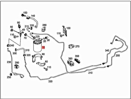 Genuine MERCEDES W242 C117 W176 X117 X156 Fuel filter 6420906352 | eBay