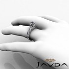 4 Prong Invisible Channel Set Round Shape Diamond Engagement Ring GIA G ...