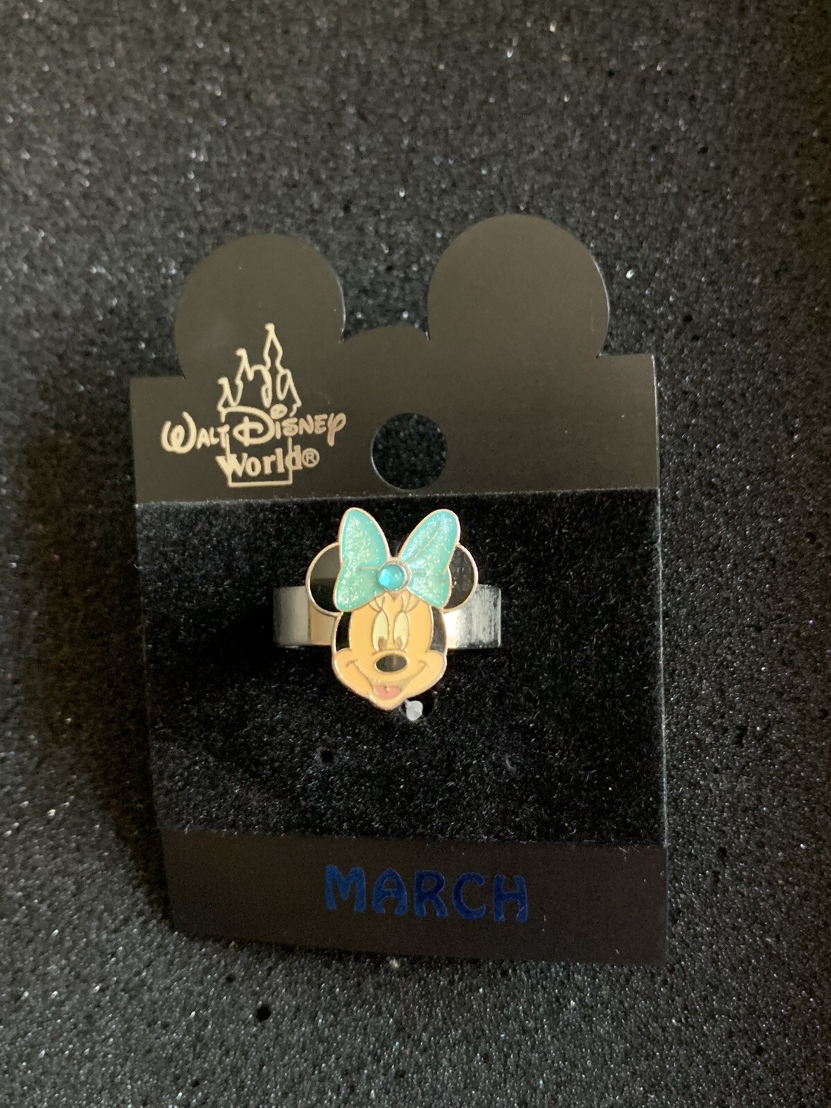 Vintage Old Stock Disney Minnie Mouse March Birthstone Kids Adjustable ...