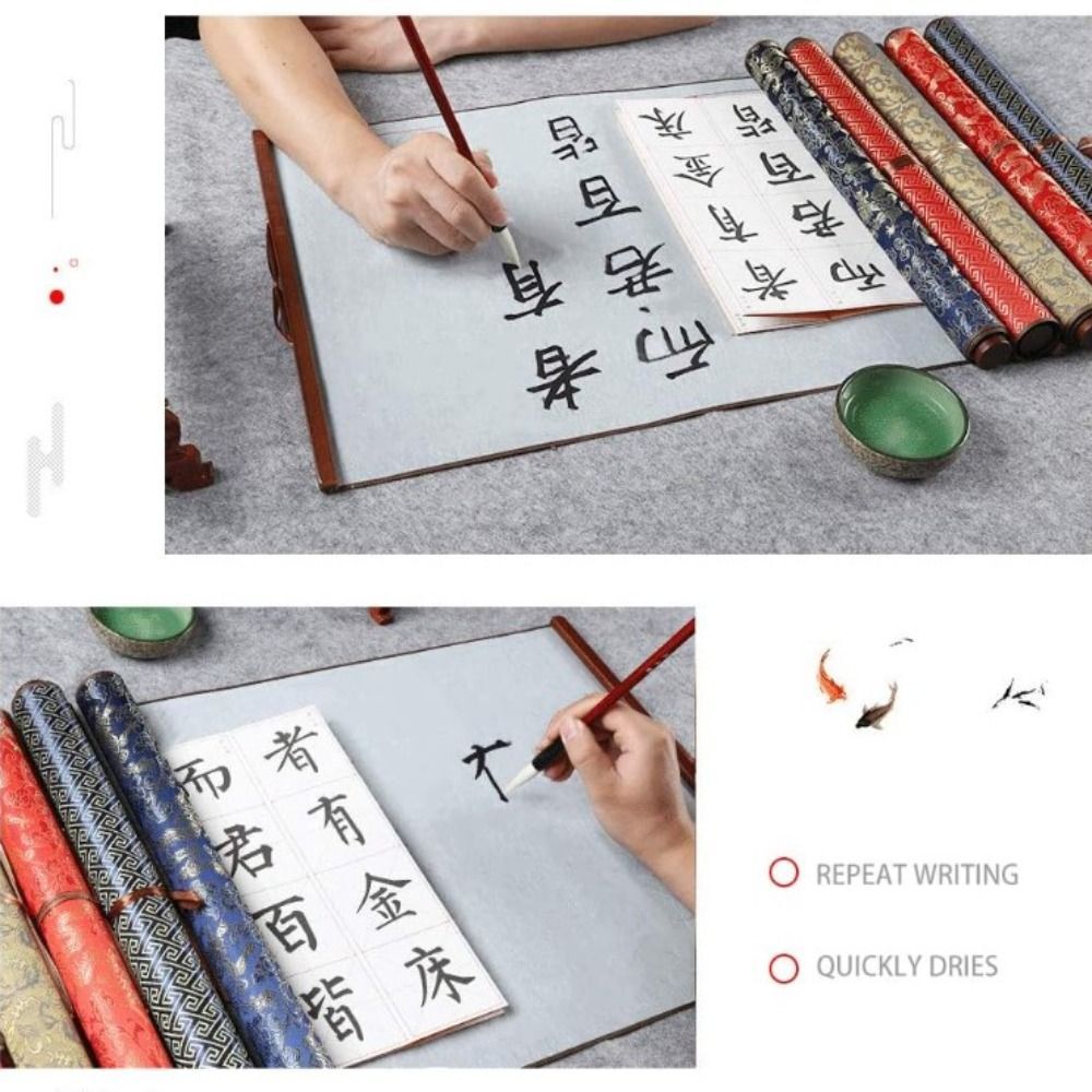 Blue Calligraphy Water Write Cloth Water Painting Paper for Home School ...