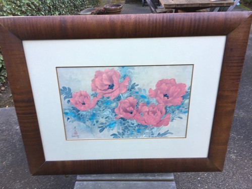 A David Lee Print "Poppies" 1978. See Detailed Description. Improved ...