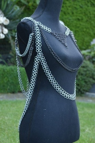 Chainmail Fancy Dress Aluminum Butted 10mm Ring Designer Fashionable ...