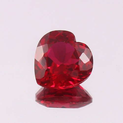 8.5 Ct Flawless Natural Burmese Red Ruby Certified Heart Cut Loose ...