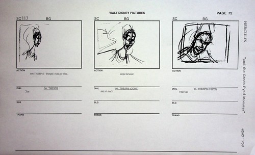 Disney's Hercules: The Animated Series Production Studio Copy ...