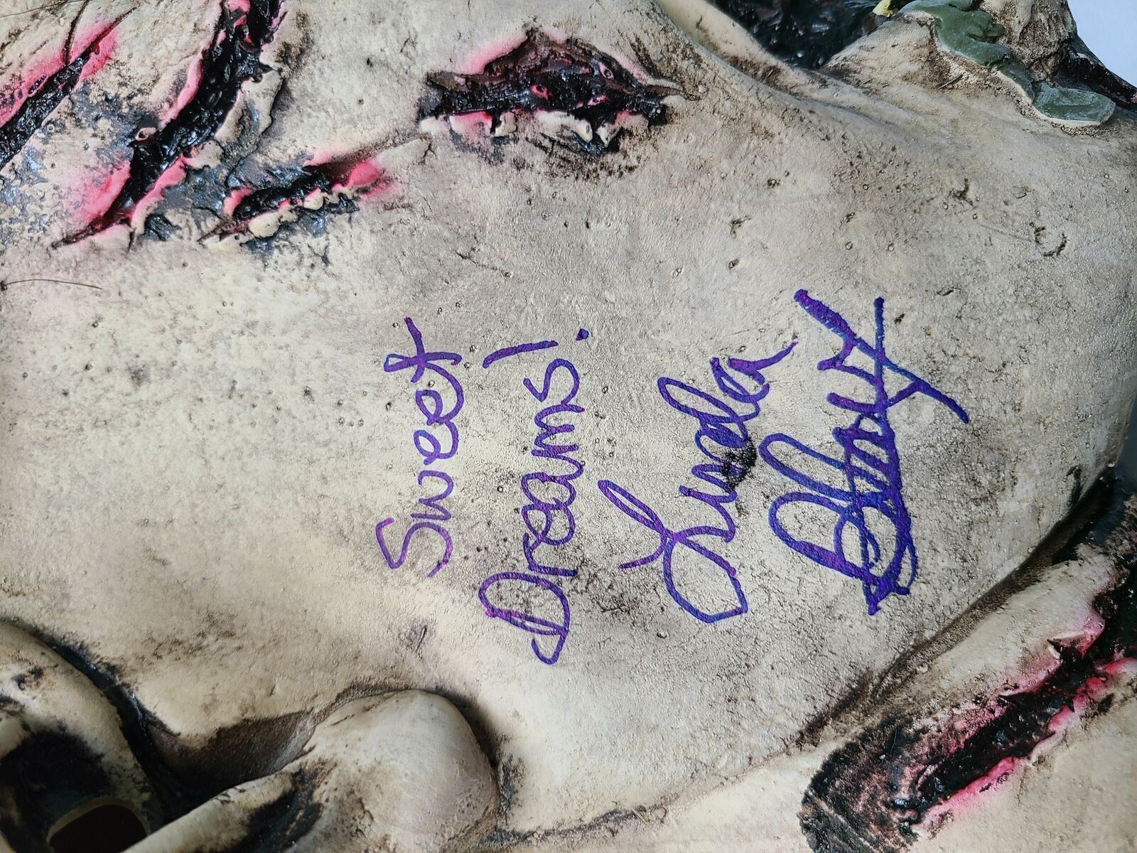 Linda Blair Autographed Signed The Exorcist Mask & Custom Display Stand ...