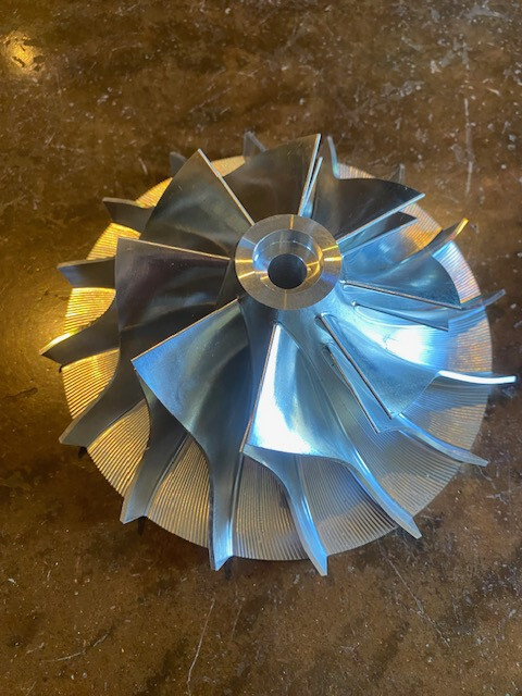 Billet supercharger Impeller for Vortech V4 XX trim, 8/8 , extended ...