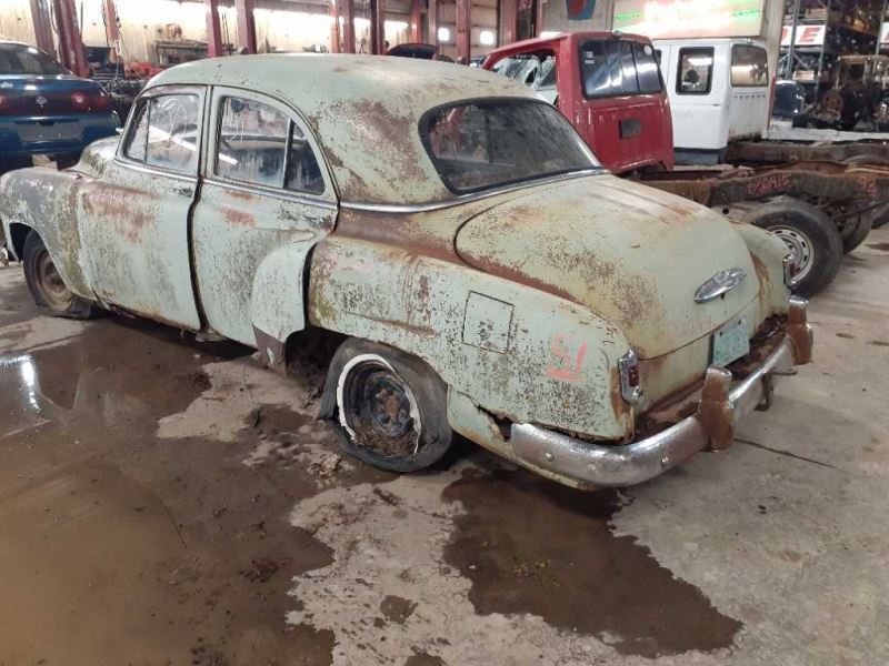 1951 CHEVROLET REAR BUMPER ASSEMBLY W/BRACKETS 4 DOOR SEDAN 863709 | eBay