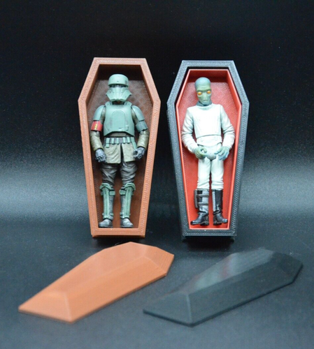 3.75" SCALE COFFIN FIGURE DIORAMA GI JOE STAR WARS WESTERN COWBOY ...