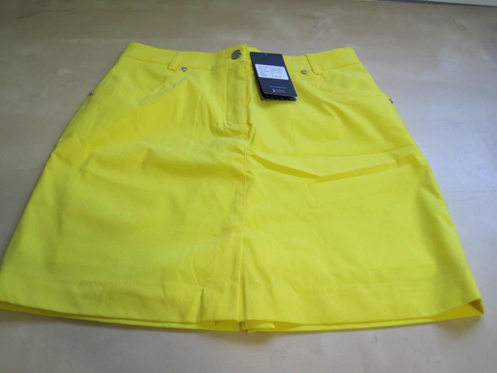 Lohla Sport Stellar Lemon Yellow Golf Skort Womens size 2 4 6 NEW NWT ...