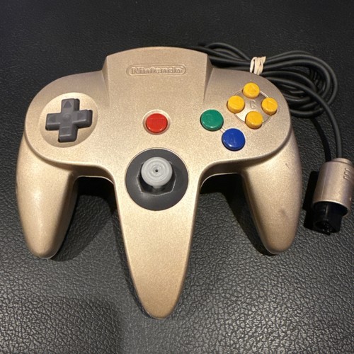 OEM Nintendo 64 N64 Controller NUS-005 - Gold *TESTED / NEW STICK!* | eBay
