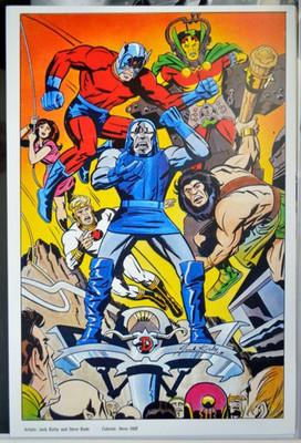NEW GODS DARKSEID & MINIONS Art Print MISTER MIRACLE ORION LIGHTRAY ...