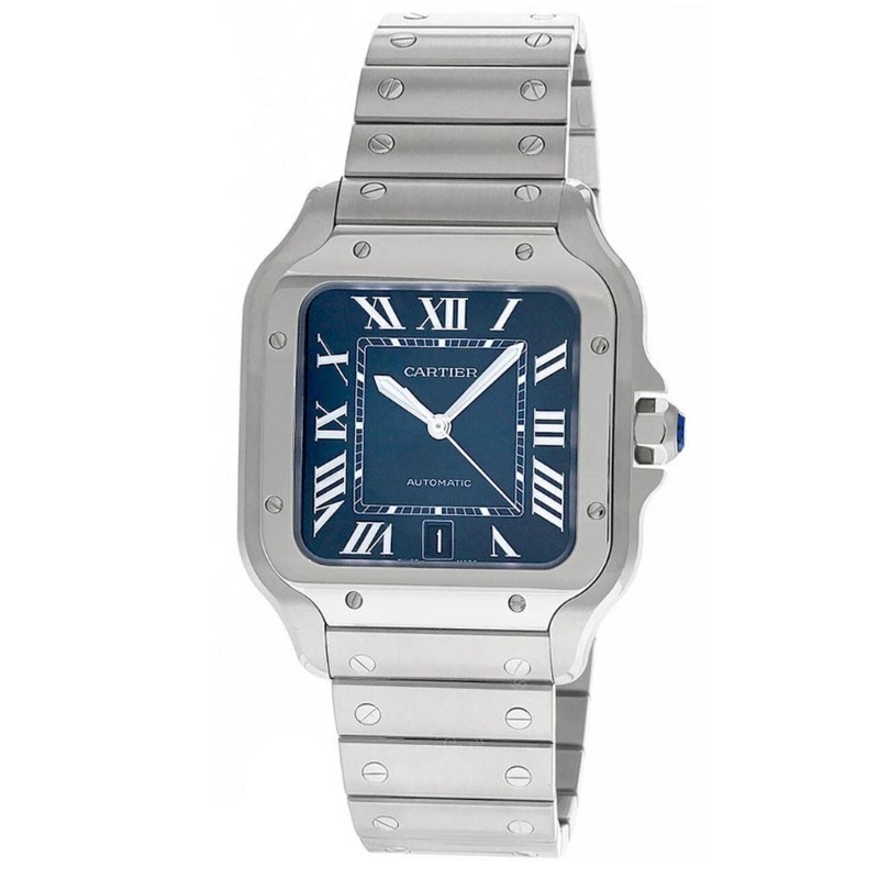 Cartier Santos de Cartier Blue Dial Large Automatic M… - Gem