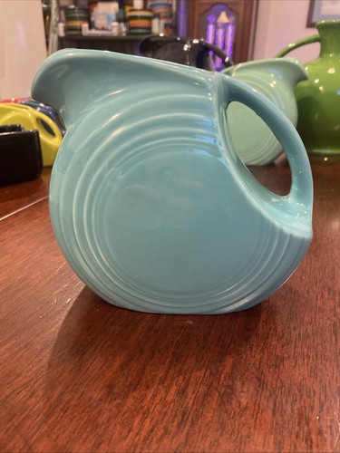 Fiestaware Small Disc Juice Pitcher 28oz TURQUOISE,Retired | eBay