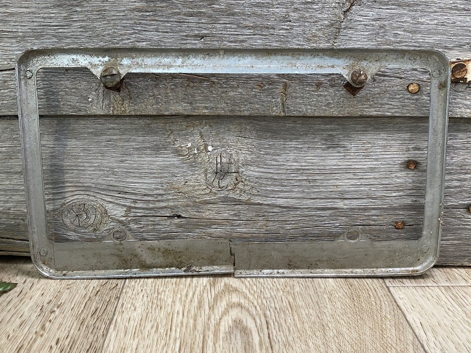 Vintage Kem Temple License Plate Holder Zinc Alloy Frame Hi Noble ...