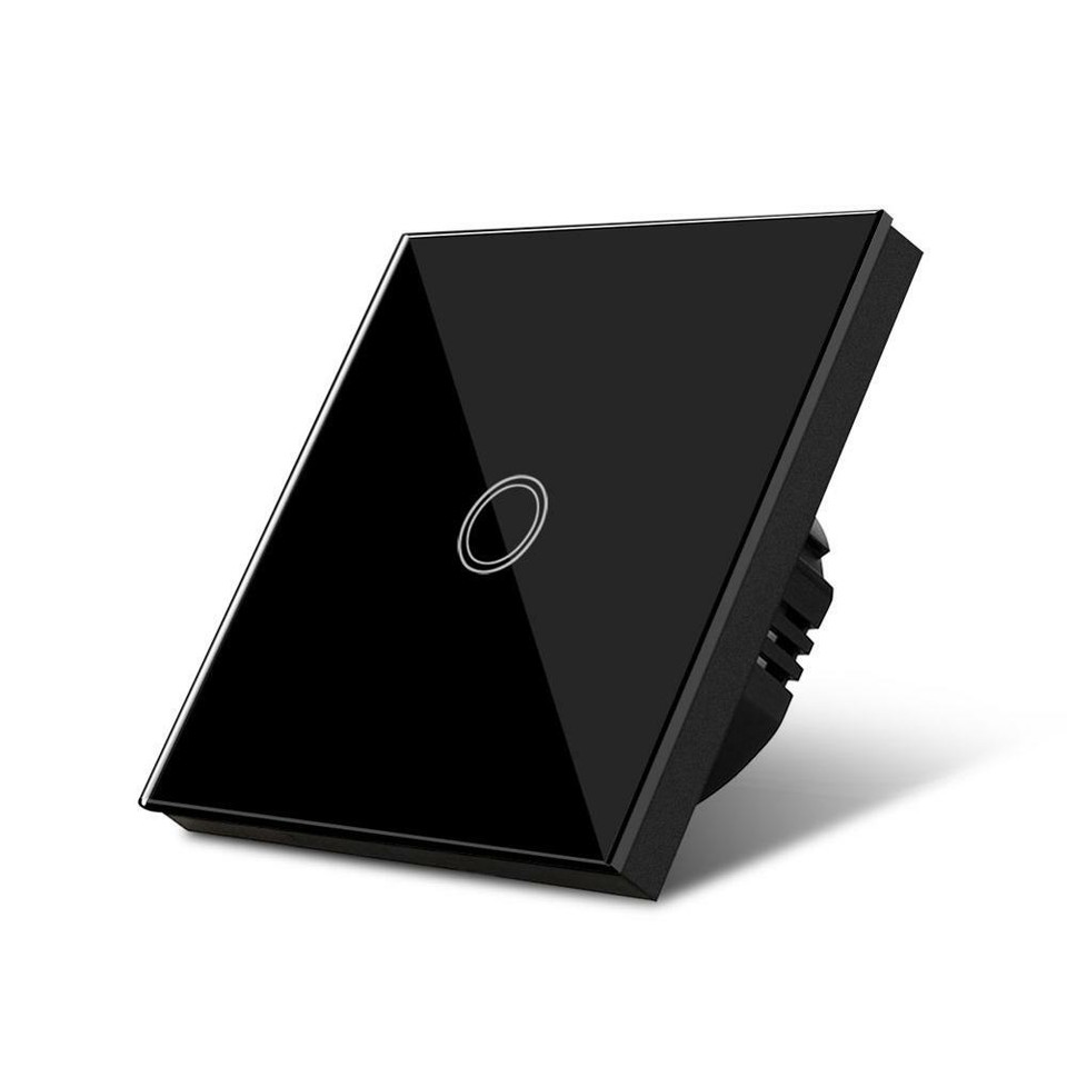 LED light Touch Switch EU/UK Tempered Glass Panel Sensor Wall lamp ...