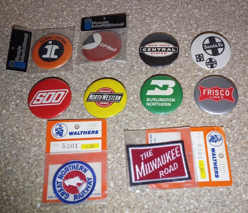 Vintage Train Buttons and Patches Railroad Hobby | eBay