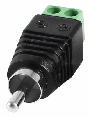 50 pcs Phono RCA Male Plug TO AV Screw Terminal Video AV Balun ...