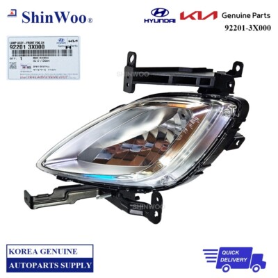 GENUINE Hyundai Kia Fog Lamp Light Front Left OEM 92201-3X000 | eBay