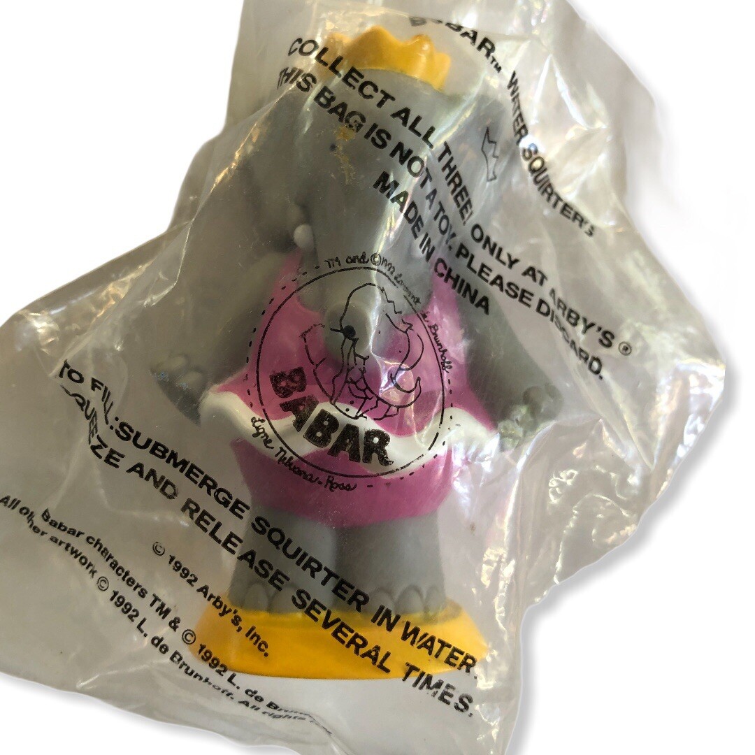 1992 Arby's Kids Meal Babar Queen Celeste Water Squirter Toy | eBay