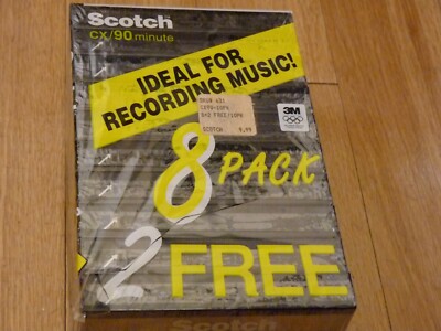 Scotch CX 90 Cassettes 10 Pack Sealed NOS Free US Shipping | eBay