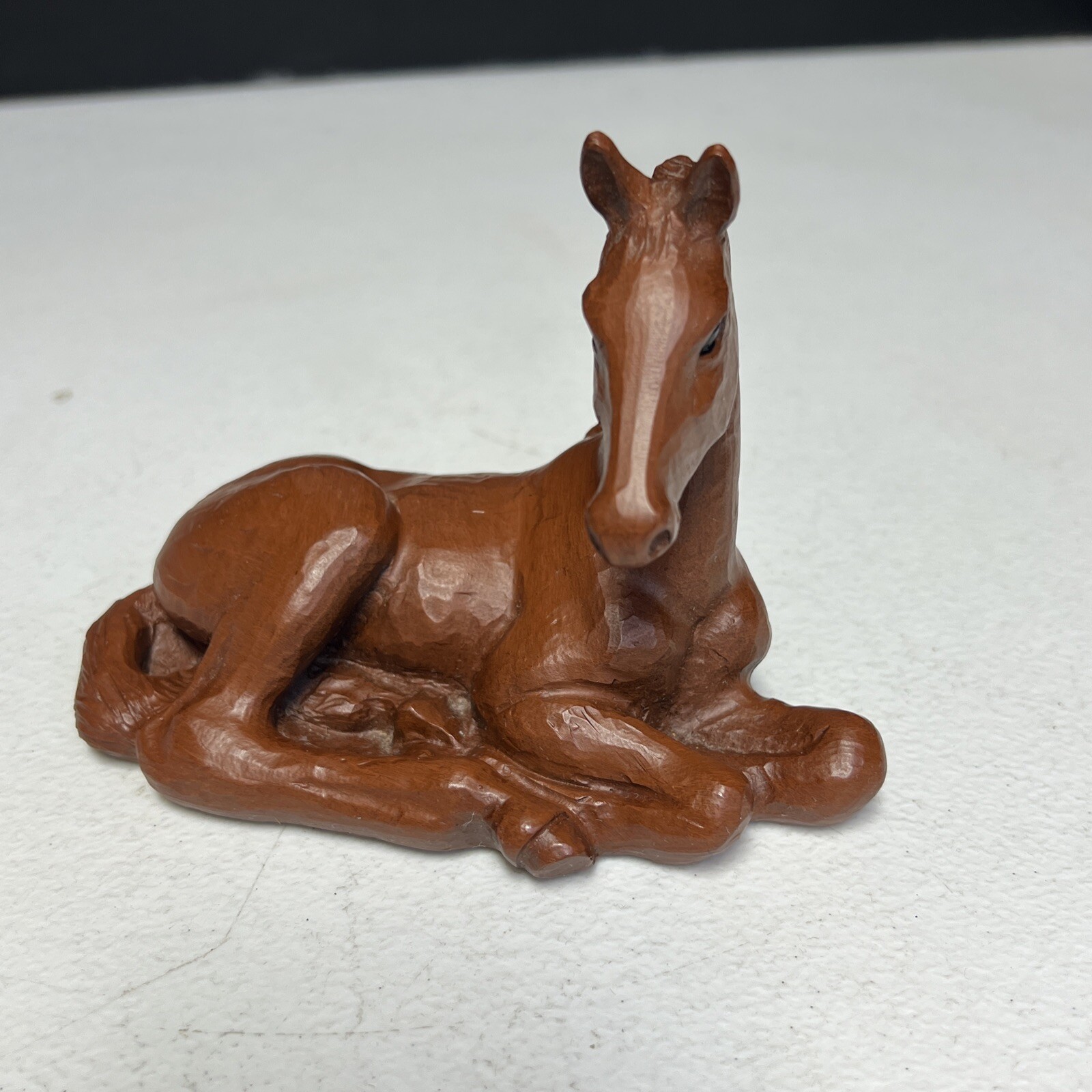 Horse/Foal Red Mill Mfg 1989 Vintage Handcrafted Pecan Shells & Resin ...