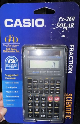 Casio FX-260 Solar Scientific Fraction Calculator Factory Sealed ...