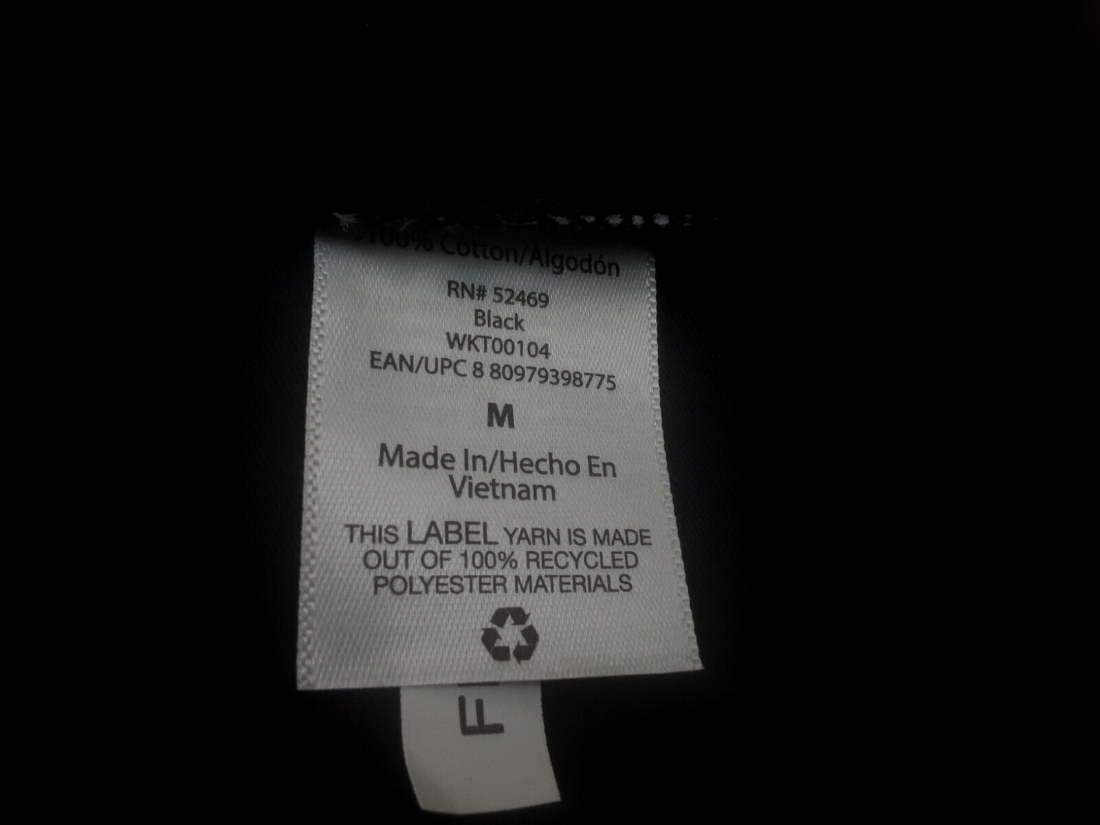 Free Assembly Ladies RN 52469 Black Cotton LS Crew Tee Size M - New ...