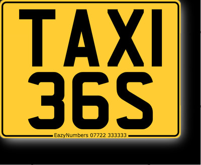 TAXI 365 DAYS PERFECT TAXI NUMBER PLATE CAB CABBIE HACKNEY OFFERS ...