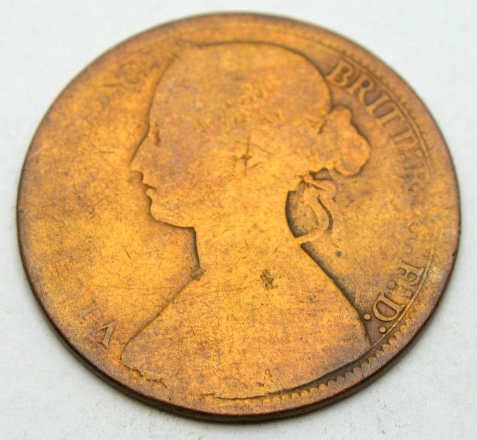 GREAT BRITAIN ONE PENNY 1867 OLD COIN | eBay