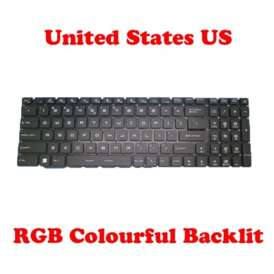 RGB Backlit Keyboard For MSI GE76 GP76 10U 11U 12U WE76 GS76 Stealth ...