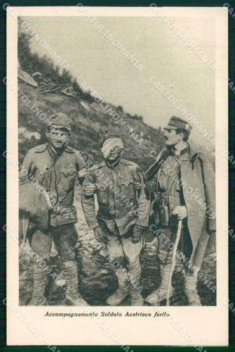 Gorizia Sagrado Accompagnamento Soldato Austriaco Ferito WWI cartolina ...