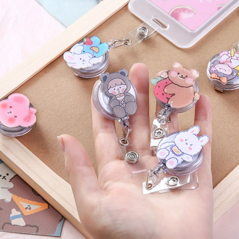 6Pcs Rotate 360 Lanyard Clip Plastics Pull Key Chain Name Tag Holder 6pcs-rotate-360-lanyard-clip-plastics-pull-key-chain-name-tag-holder