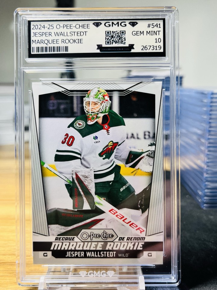 2024-25 O-Pee-Chee Jesper Wallstedt Marquee Rookie GMG Graded 10 Gem ...
